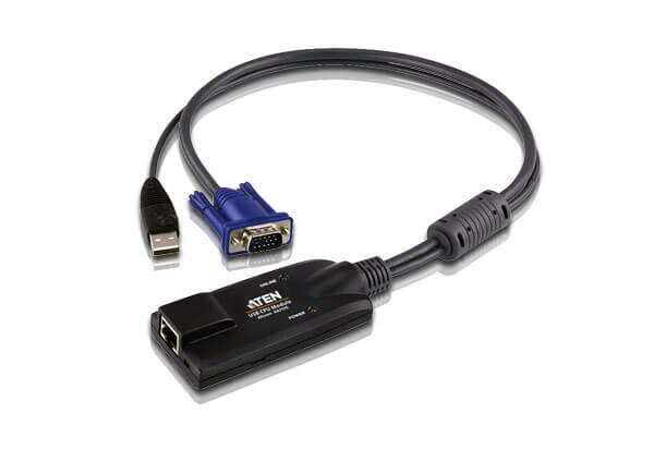 מתאם USB VGA KVM בצבע שחור ATEN | KA7570 | K-Group