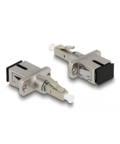 מתאם אופטי לפאנל לסיבים היברידיים LC Simplex זכר לשקע SC Simplex ז/נ ...
